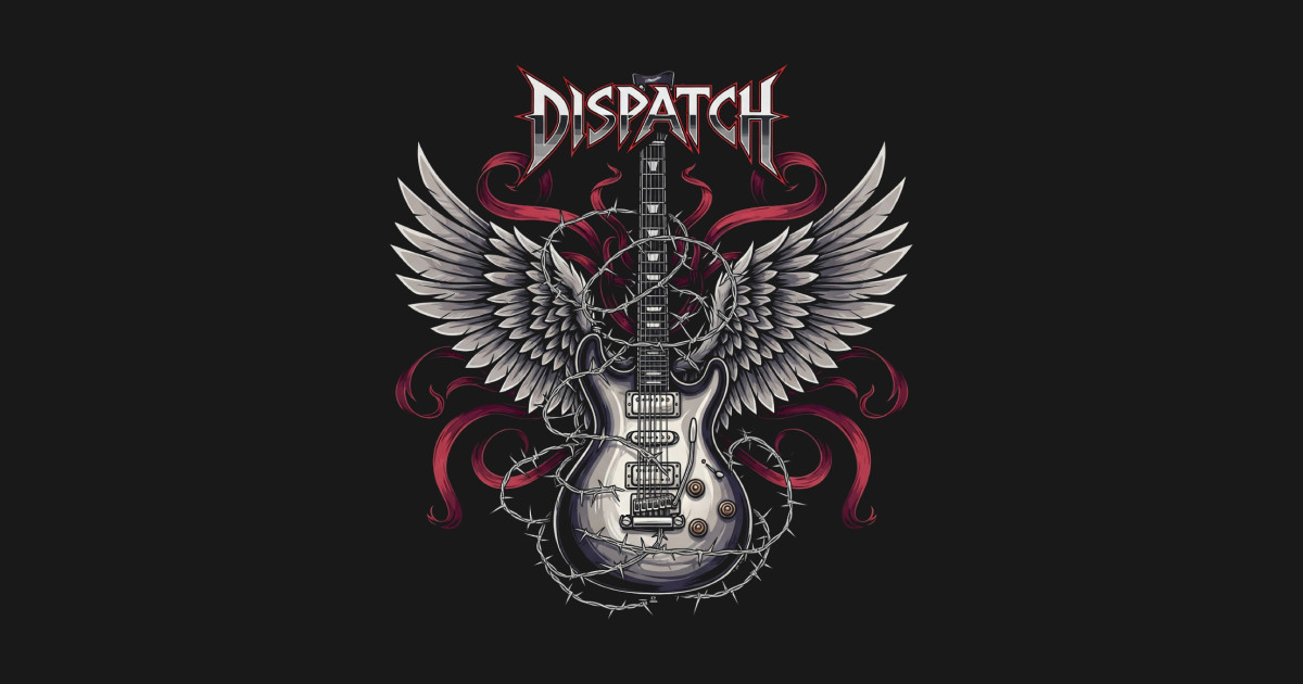 Winged Guitar - Dispatch Band - T-Shirt | TeePublic