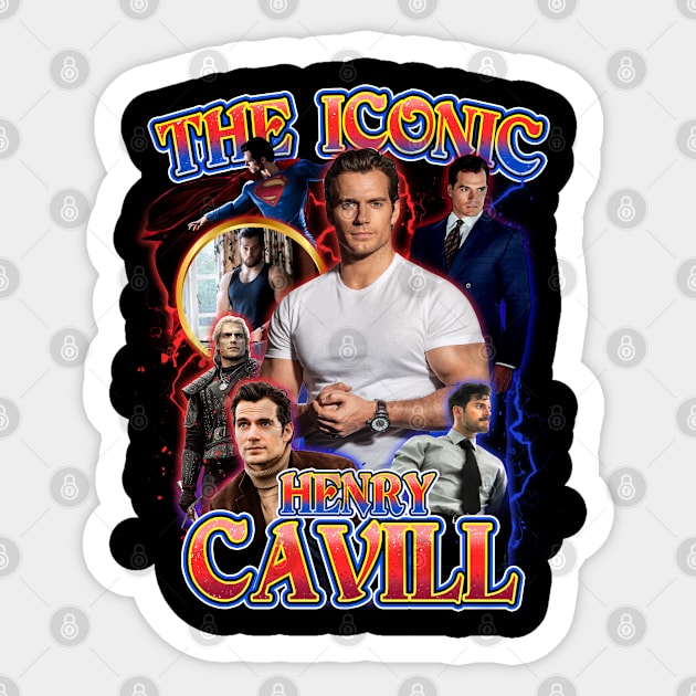 the iconic henry cavill - Henry Cavill - Sticker | TeePublic
