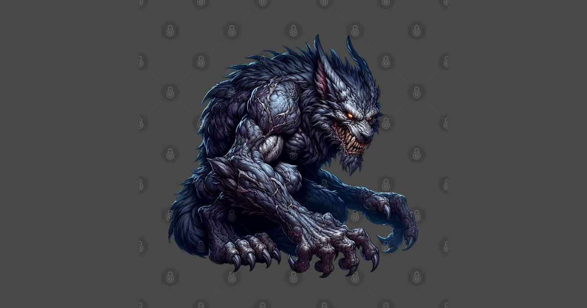 Terrifying werewolf - Werewolf - T-Shirt | TeePublic