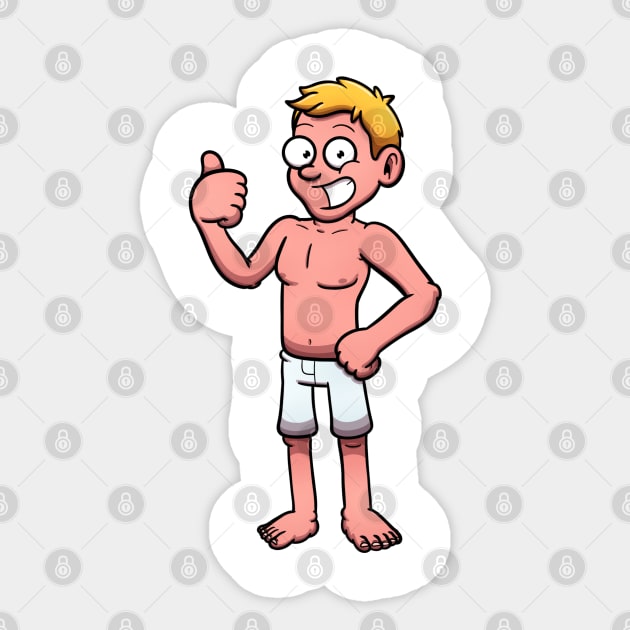 Happy Skinny Man - Happy Skinny Man - Sticker | TeePublic