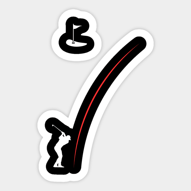 Funny Golf Trackman - Golf Ball Shot Tracker - Trackman - Sticker ...