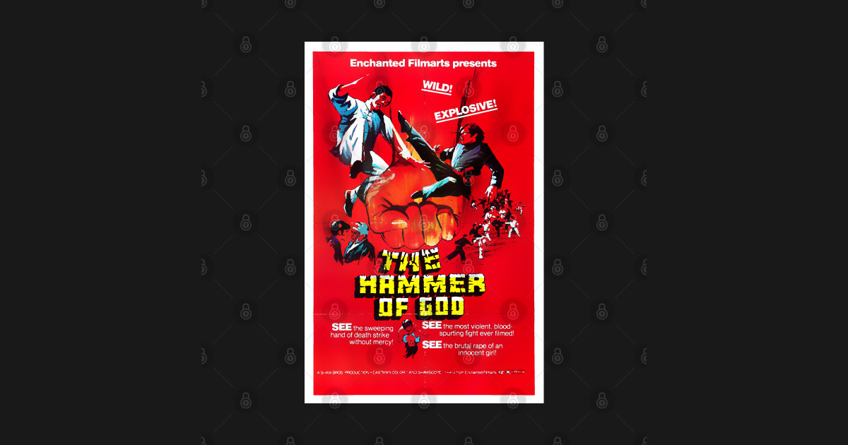 The Hammer Of God poster - Kung Fu Movies - T-Shirt | TeePublic