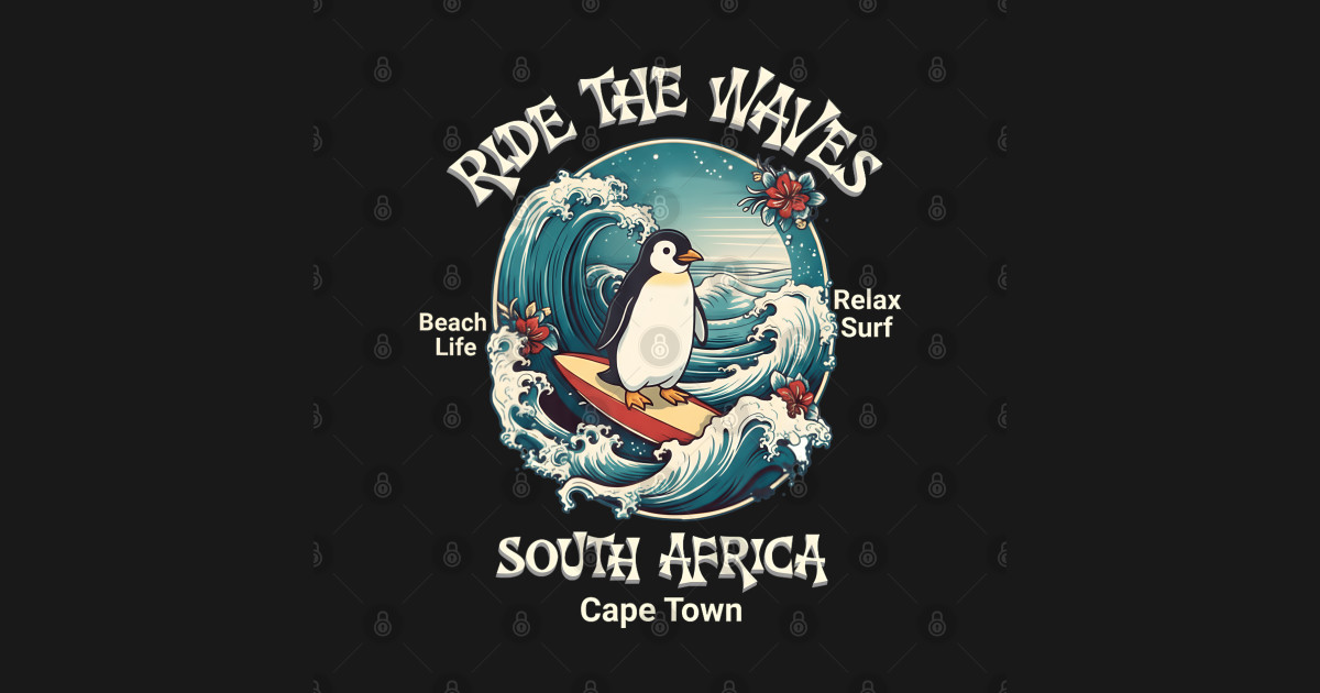 Penguin Surfing Waves South Africa Cape Cod Surfs Up Fun - Penguin ...