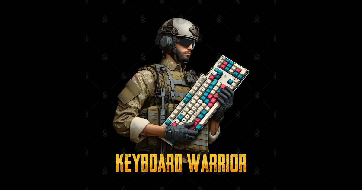 Keyboard Warrior - Keyboard Warrior - Sticker | TeePublic
