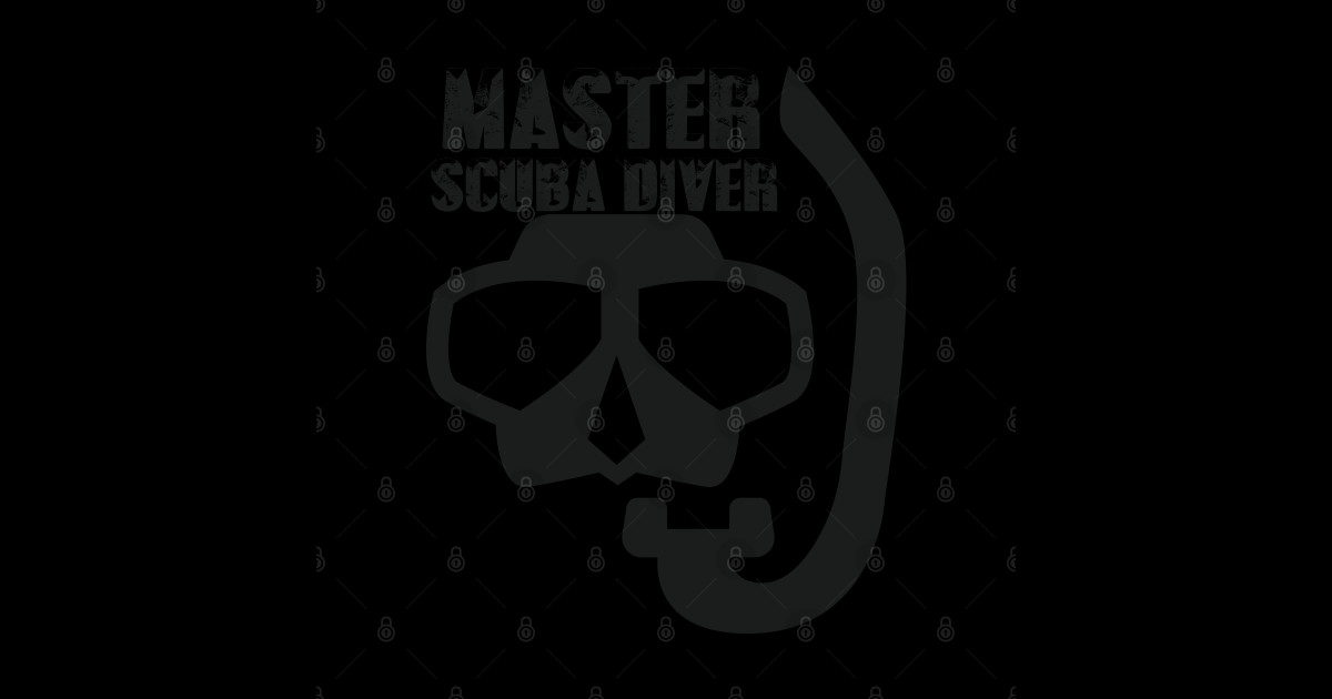 Master Scuba Diver Simple - Master Scuba Diver - Sticker | TeePublic