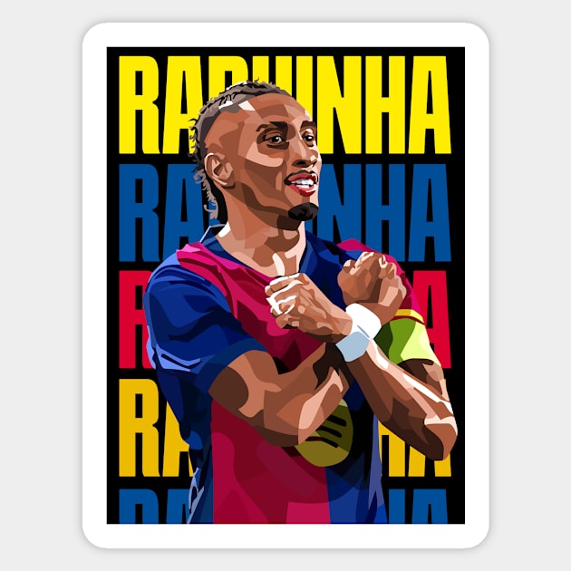 Raphinha FC Barcelona Vector - Fc Barcelona - Sticker | TeePublic