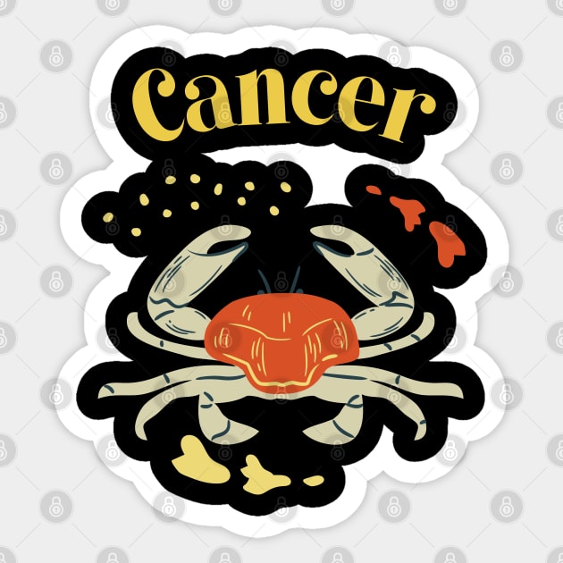 Cancer Star Sign Zodiac - Cancer Zodiac - Sticker | TeePublic