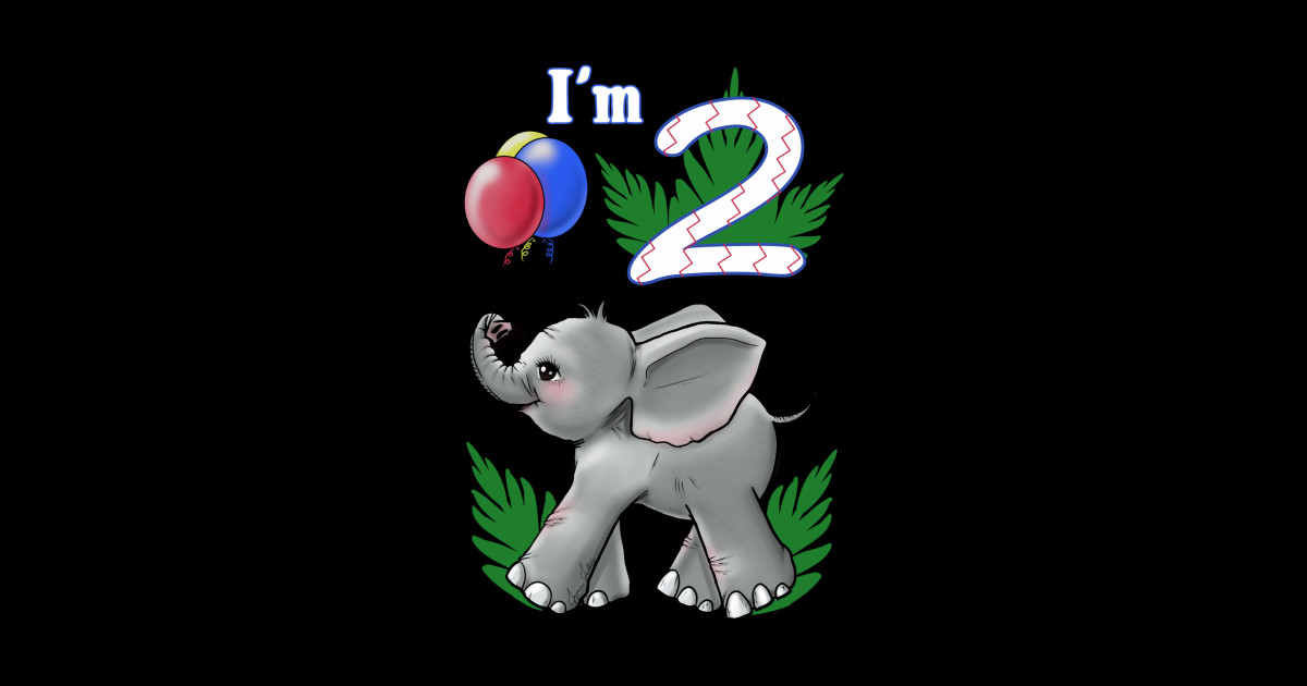 Elephant birthday shirt - Elephant - Sticker | TeePublic