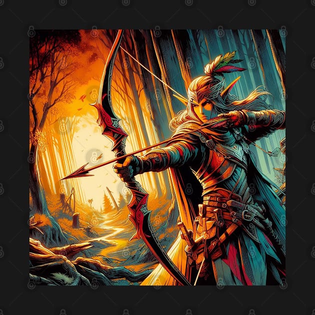 Elf warrior fighting in a fantasy forest - Dungeons And Dragons - T ...