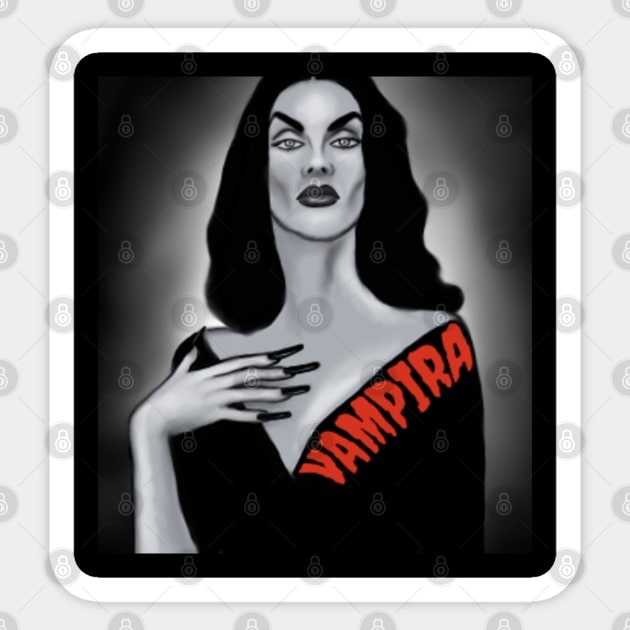 Vampira (red version) - Vampira - Sticker | TeePublic