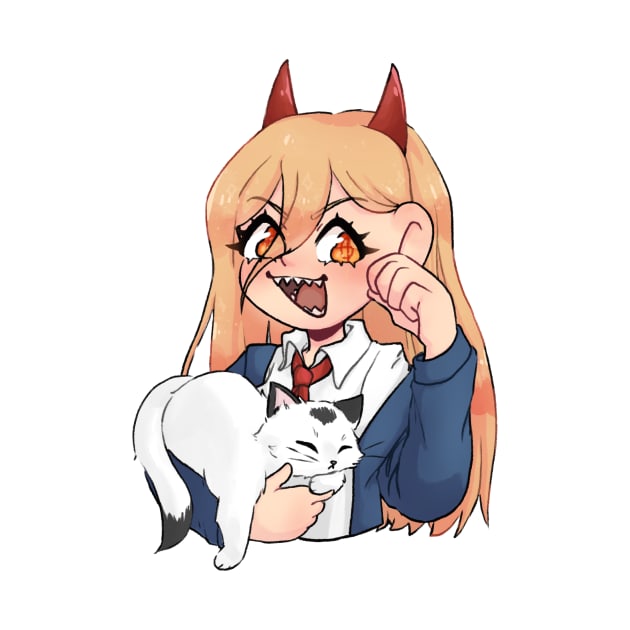 Power-chan - Anime - T-Shirt | TeePublic