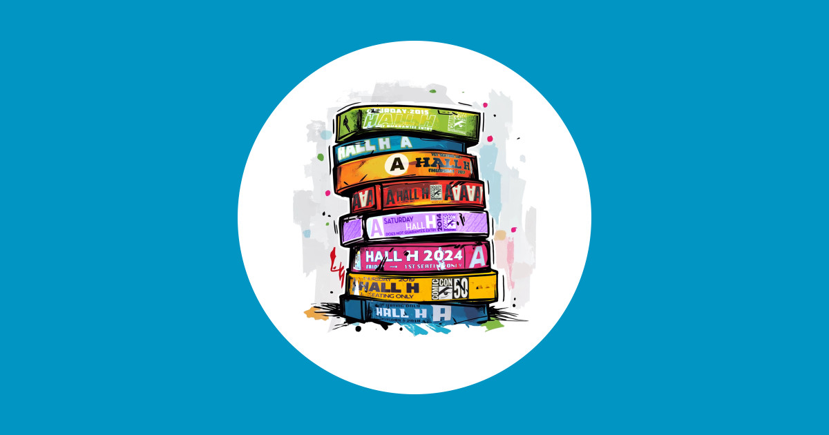 A Legacy of Wristbands - The Hall H Line Circle - Comiccon - T-Shirt ...