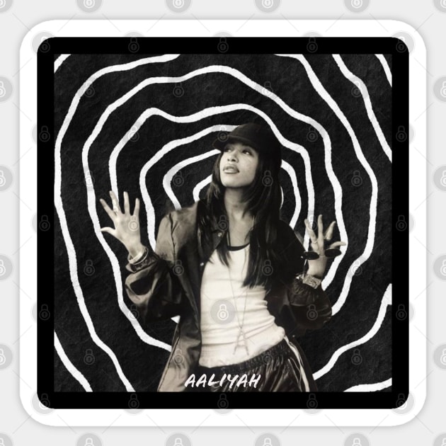Aaliyah / 1979 - Aaliyah - Sticker | TeePublic