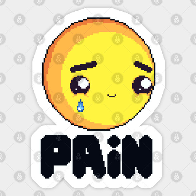 PAIN - Emoji - Sticker | TeePublic
