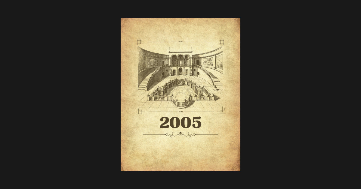 Vintage 2005 Retro Theater Design - Retro - T-Shirt | TeePublic