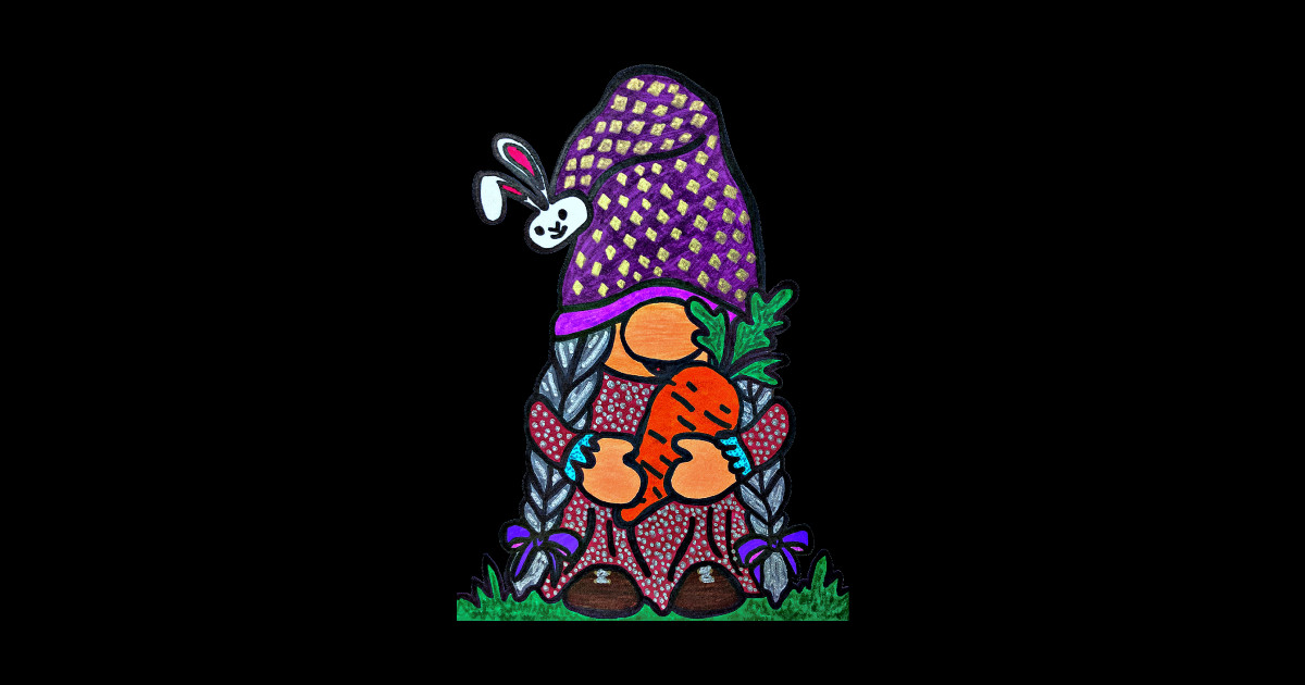 Cute Girl Gnome - Gnome - Sticker | TeePublic