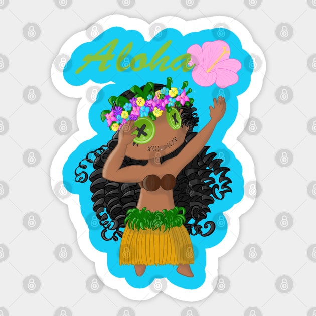 Hawaii Hula Girl - Hawaii - Sticker | TeePublic