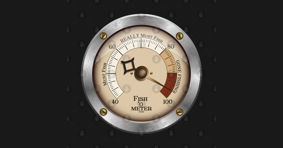 Fish ‘O Meter - Wine - T-Shirt | TeePublic