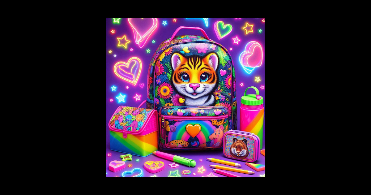 Old School Vibes: back to school, Neon 90s School Supplies Extravaganza ...