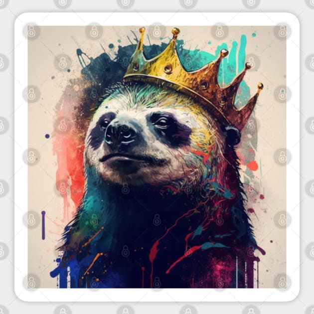sloth with crown
