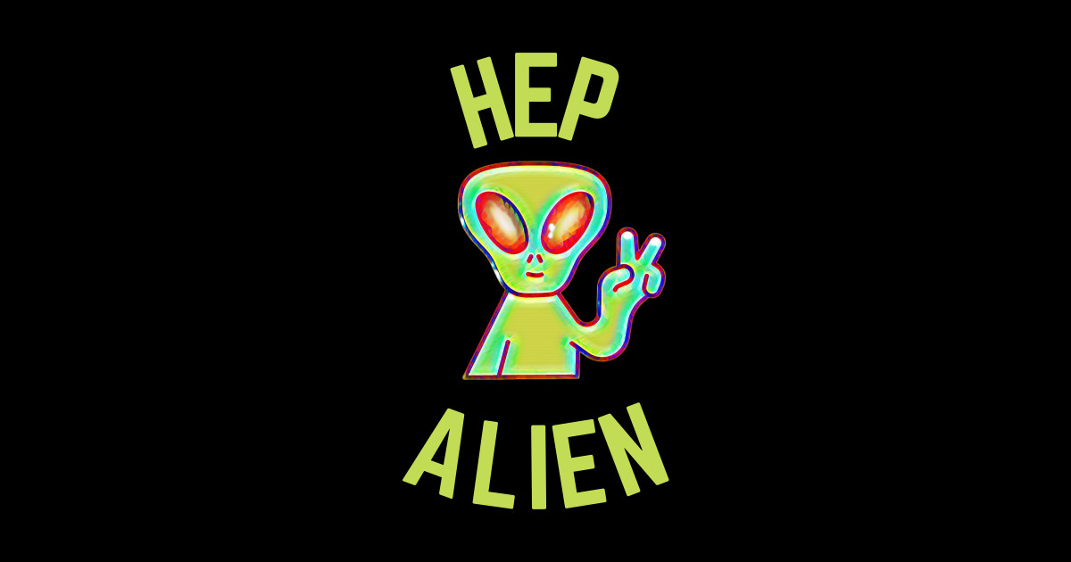 Hep Logo - Hep Alien Members - Sticker | TeePublic