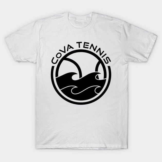 CoVA Tennis - Coastal Virginia Tennis Ball and Beach Waves Logo Design ...