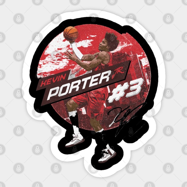 Kevin Porter Jr. Houston City Emblem - Kevin Porter - Sticker | TeePublic