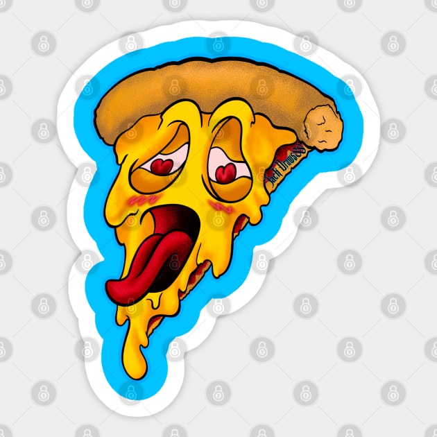 Ghostface pizza blush - Pizza Face - Sticker | TeePublic