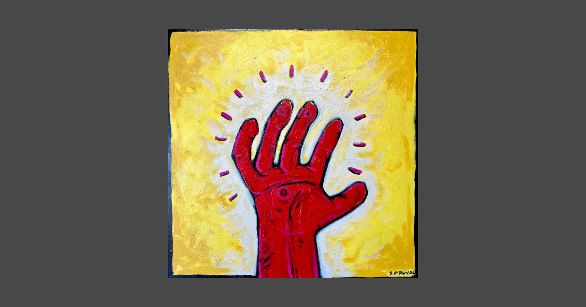 Big Red Hand - Big Red Hand - T-Shirt | TeePublic