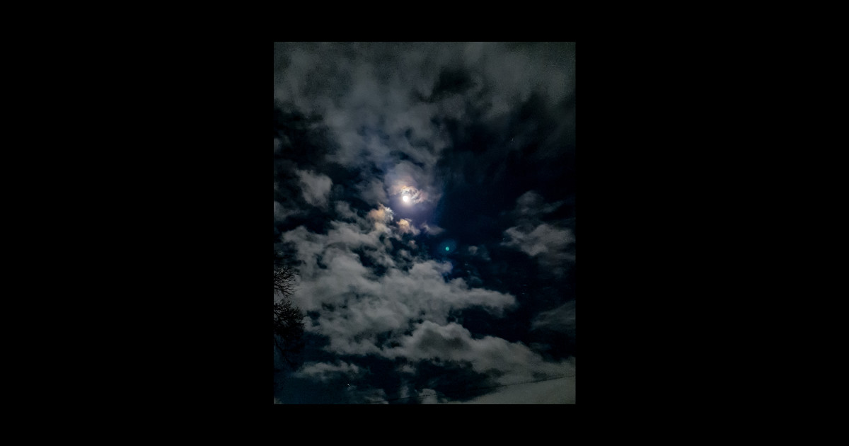 Clouds in night sky - Clouds - Sticker | TeePublic