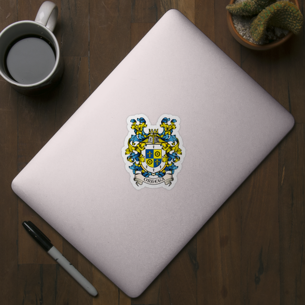 Ortega Coat of Arms - Ortega - Sticker | TeePublic