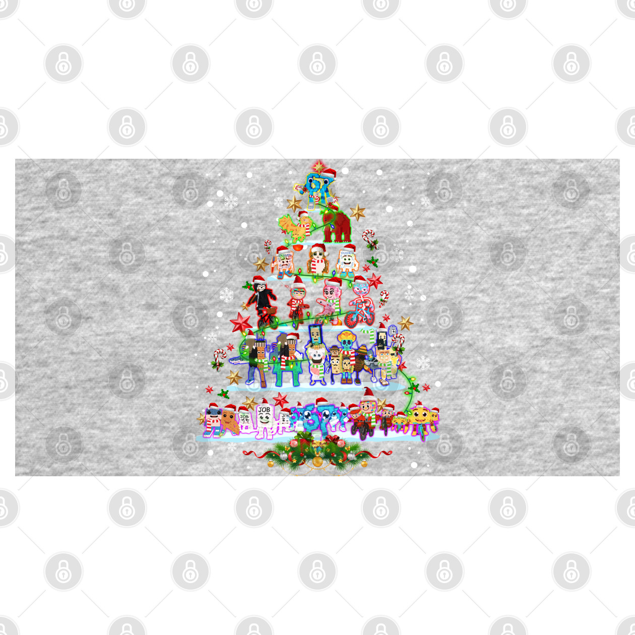 Christmas Tree Every Brainrot Steal a Brainrot Gaming Cute For Boys ...