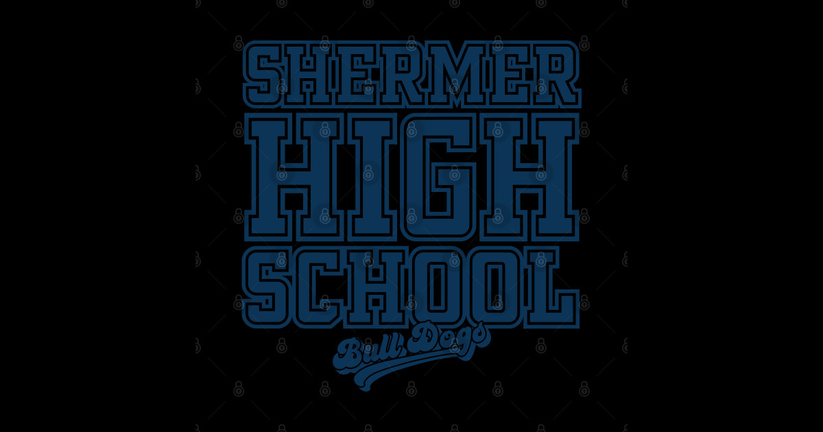 Shermer High School: 1 Color Version - Shermer High School - Sticker ...