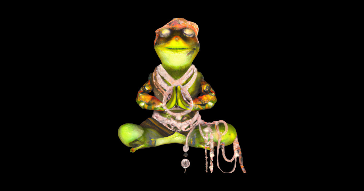 Namaste Frog - Namaste - Sticker | TeePublic