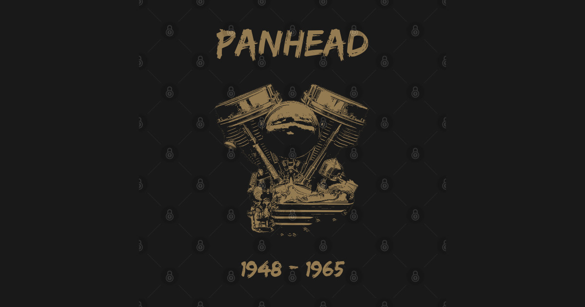 Panhead Engine - Vintage - T-Shirt | TeePublic