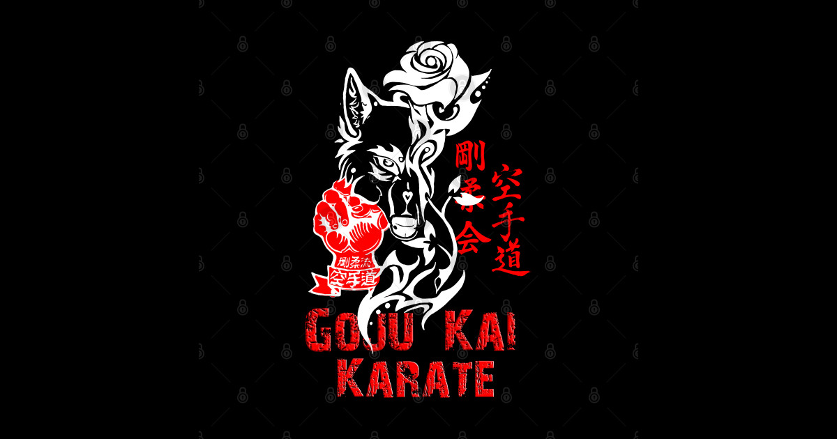 Goju Kai Karate Lone Wolf - Karate Art - Martial Arts Design - Karate ...