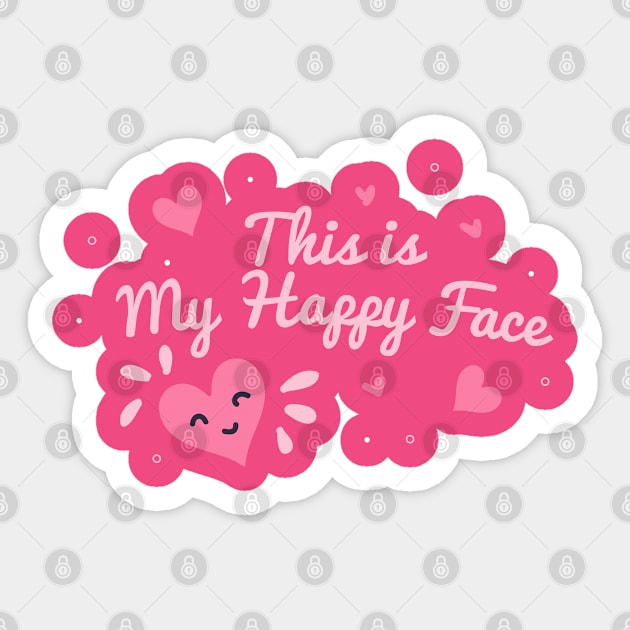 Happy face - Happy Emotions - Sticker | TeePublic