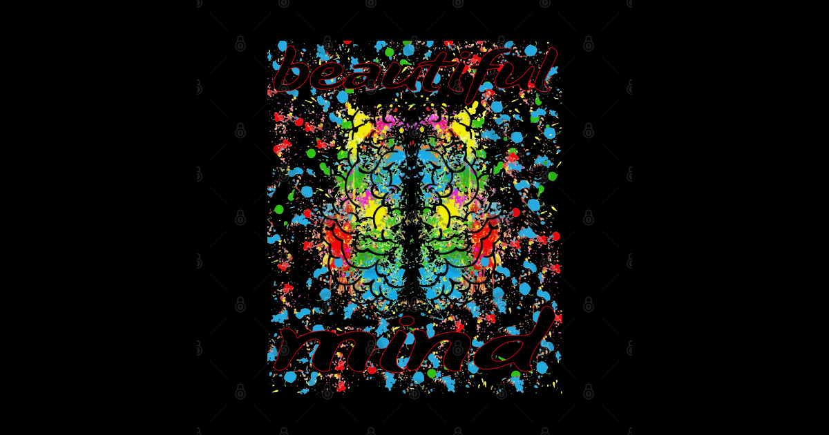 funny beautiful colorful mind for designers geniuses - Funny - Sticker ...