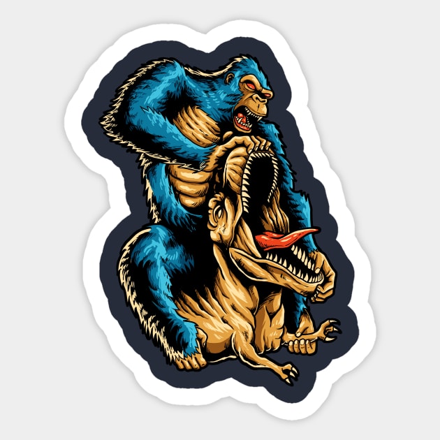 King Kong - King Kong Vs Godzilla - Sticker | TeePublic