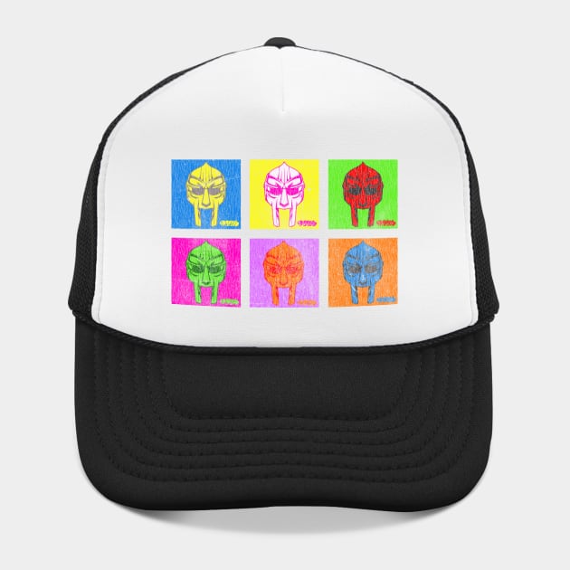 MF Doom Pop Art Style Vintage v3 - Mf Doom - Hat | TeePublic