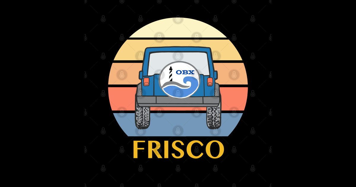 Frisco OBX - Hatteras Island Nc - Sticker | TeePublic