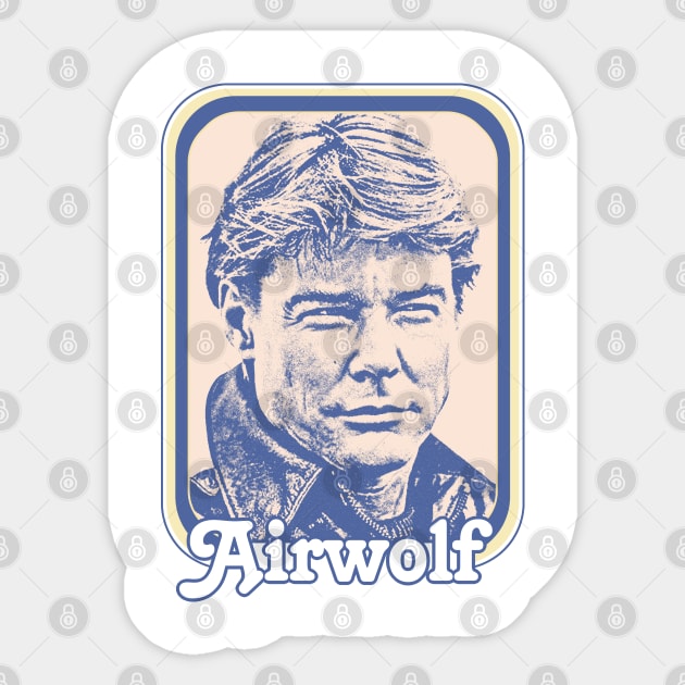 Airwolf /// Retro 80s Style - Airwolf - Sticker | TeePublic