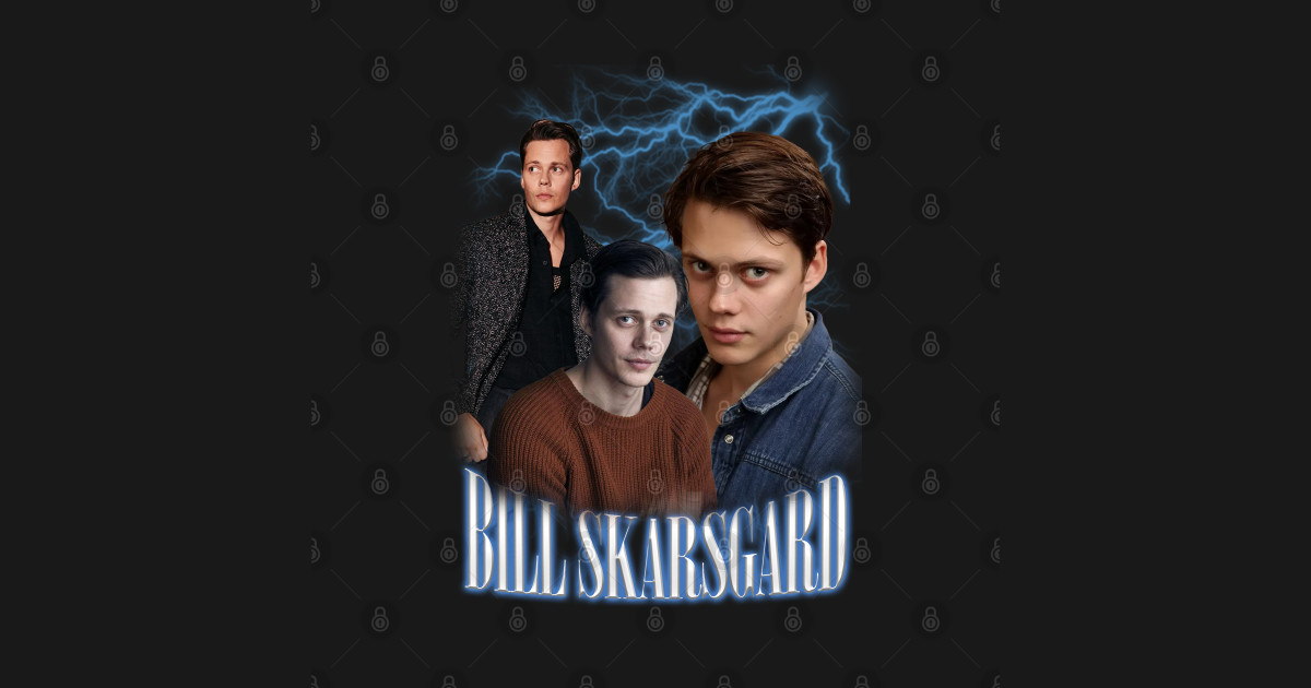 Bill Skarsgard Retro Style - Bill Skarsgard - T-Shirt | TeePublic