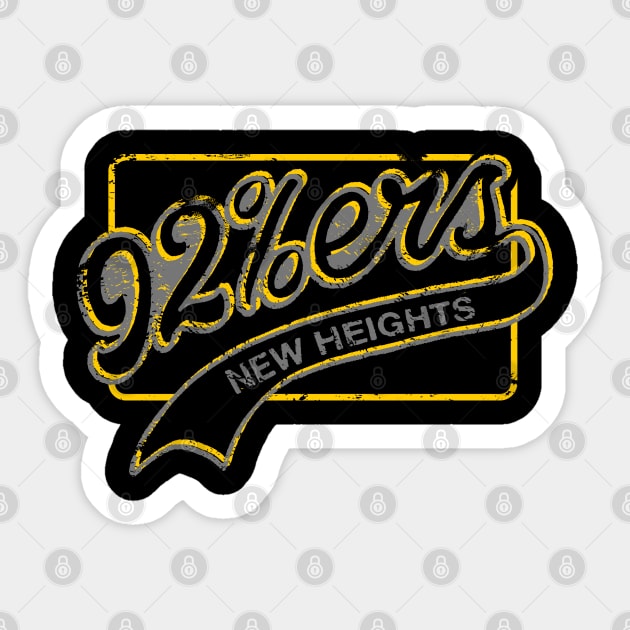 New-Heights-92ers - New Heights 92ers - Sticker | TeePublic