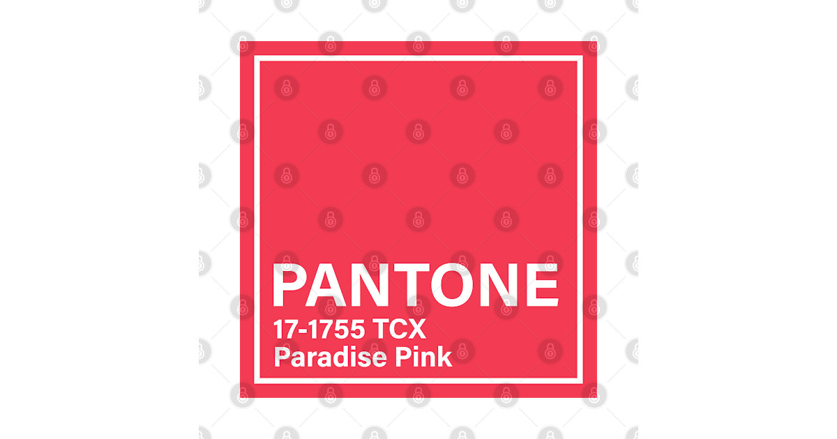 pantone 17-1755 TCX Paradise Pink - Pantone Color - T-Shirt | TeePublic