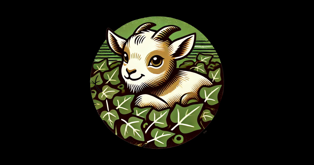 Cute baby Goat - Cute Baby Goat - Sticker | TeePublic