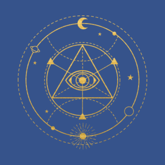 Enlightenment Metaphysical Sacred Geometry - Sacred Geometry - T-Shirt ...