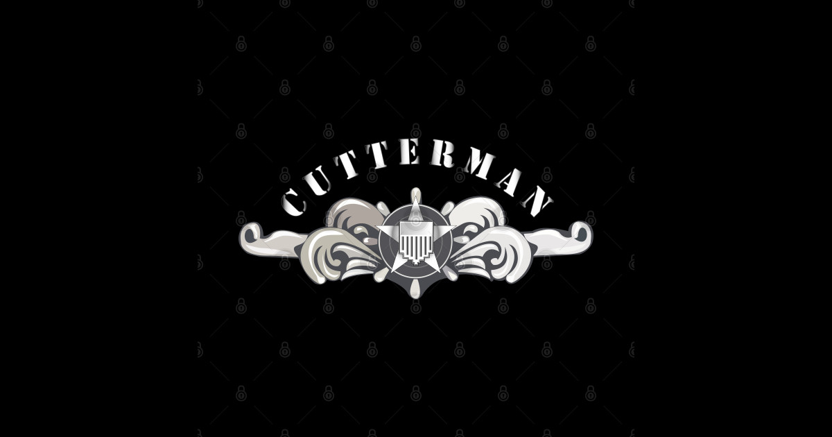 USCG - Cutterman Badge - Enlisted - Silver w Top Txt - Uscg Cutterman ...