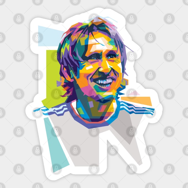 Luka Modric WPAP V1 - Real Madrid - Sticker | TeePublic