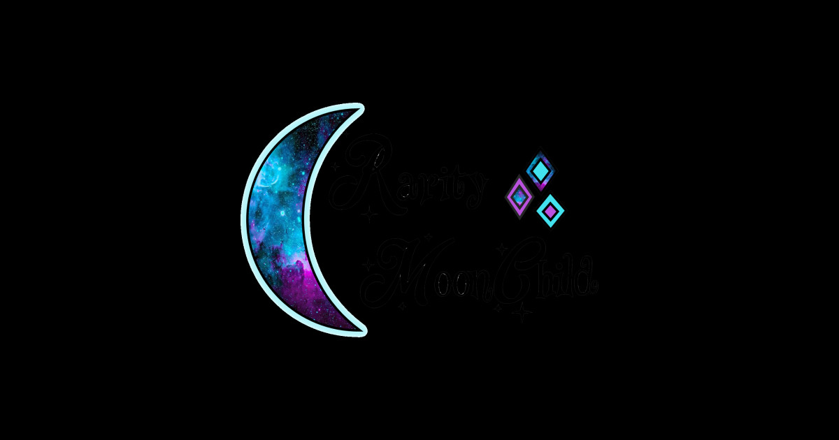 Rarity MoonChild Logo Tee - Rarity Moonchild - Sticker | TeePublic